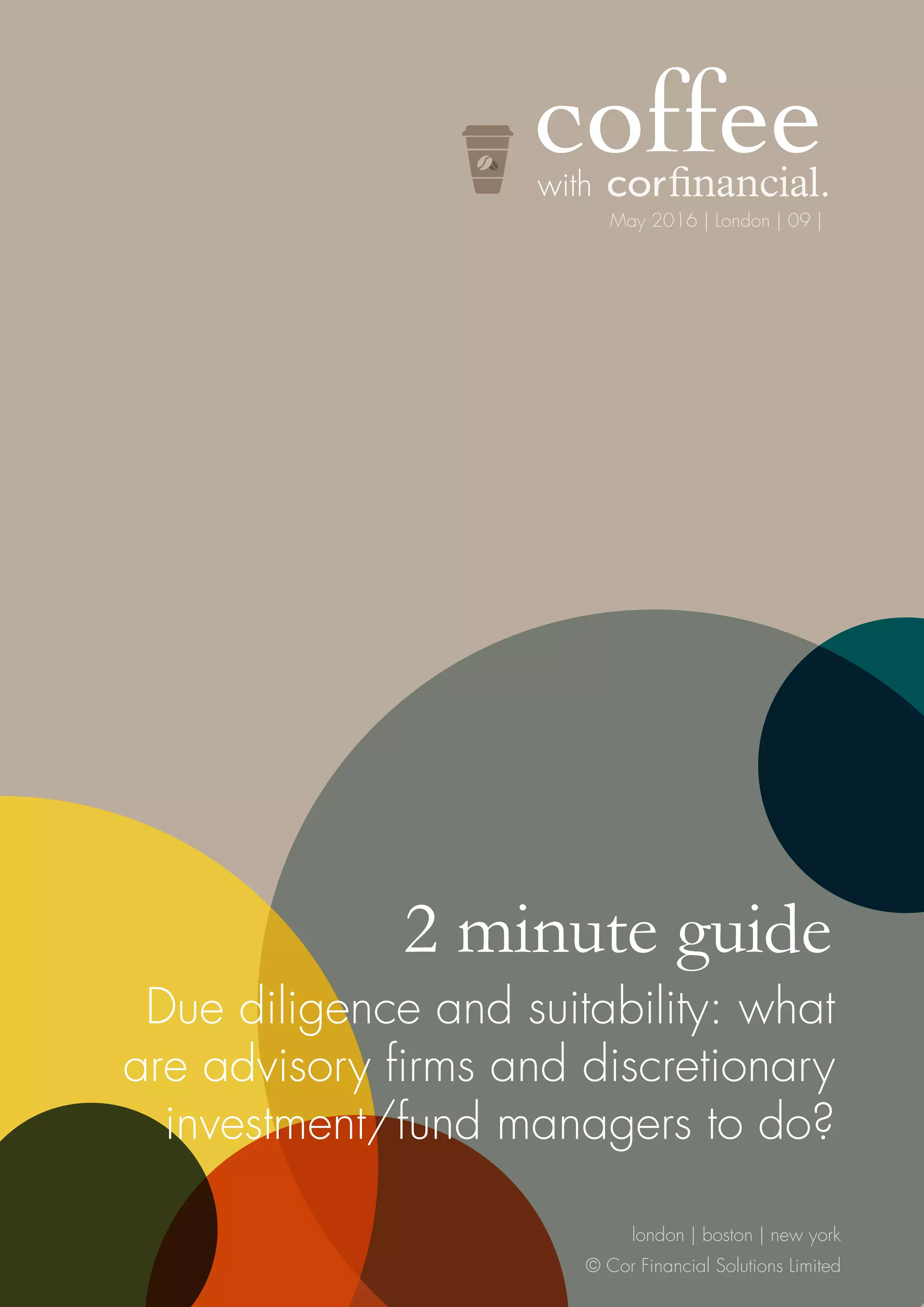 Due Diligence and Suitability | PDF