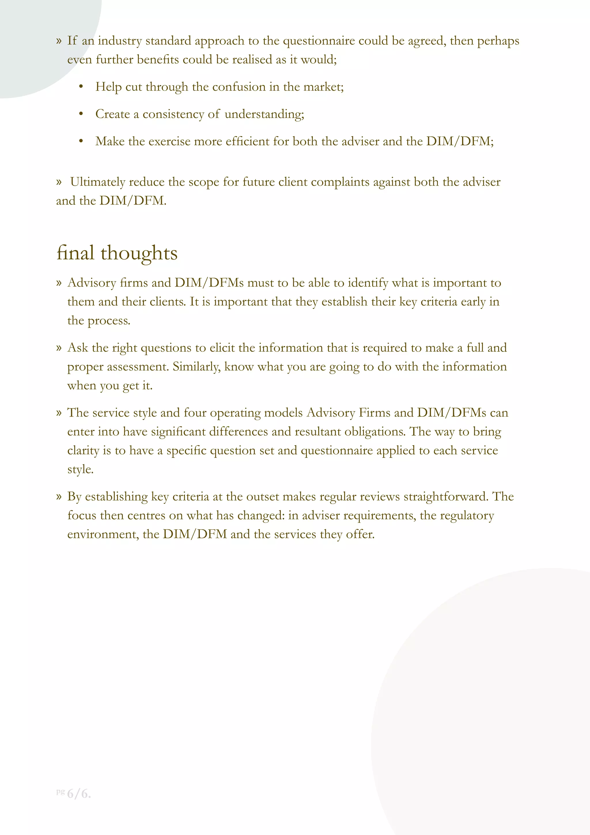 Due Diligence and Suitability | PDF