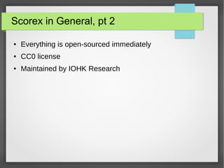 Scorex, the Modular Blockchain Framework | ODP | Programming Languages ...