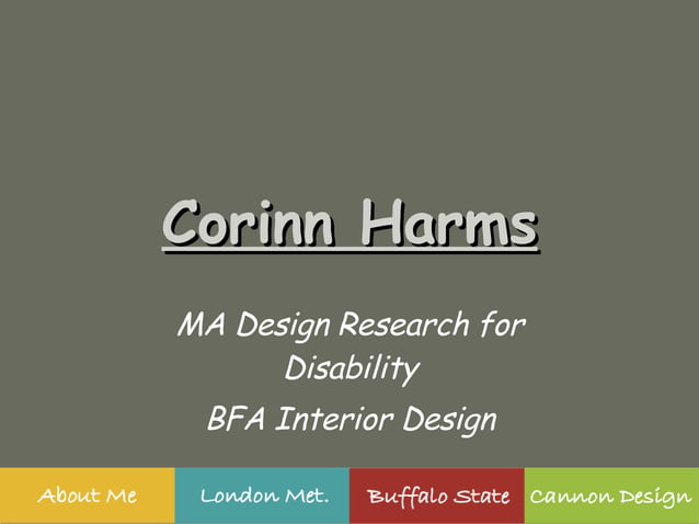 Corinn Harms, Portfolio Selections | PPT