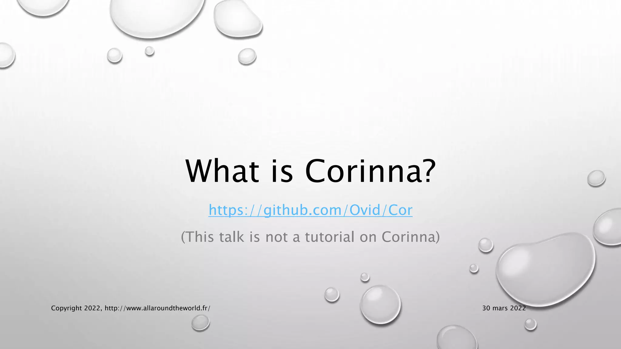 Corinna Status 2022.pptx | Programming Languages | Computing