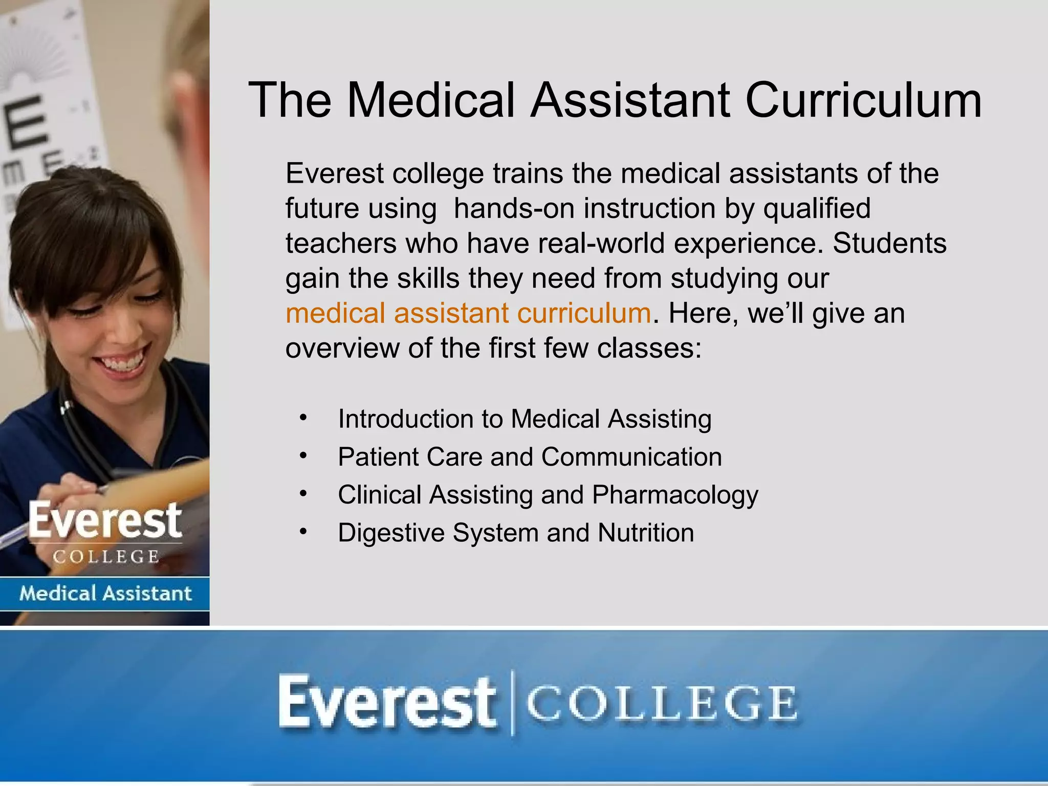 What Does a Medical Assistant Need to Know? Part 1 | PPT
