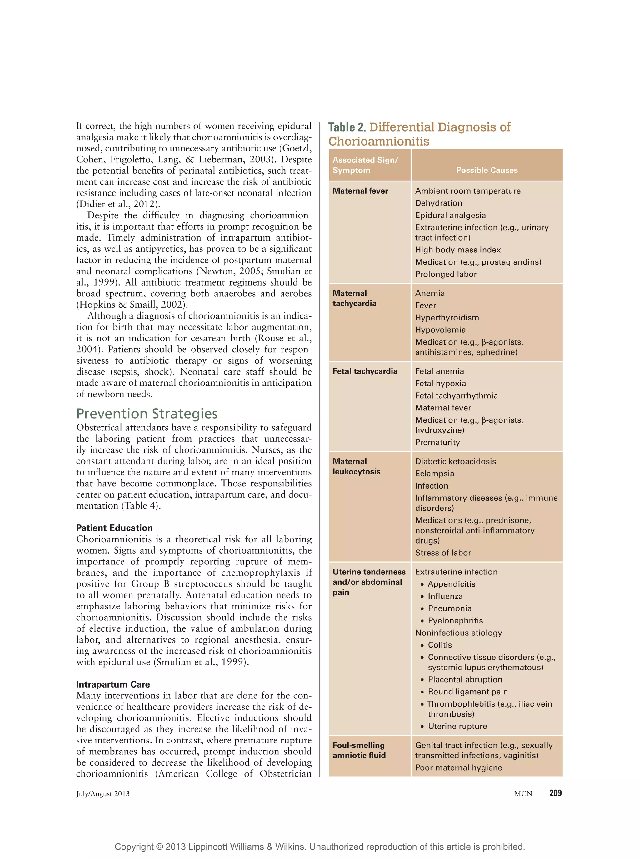 Corioamnionitis | PDF