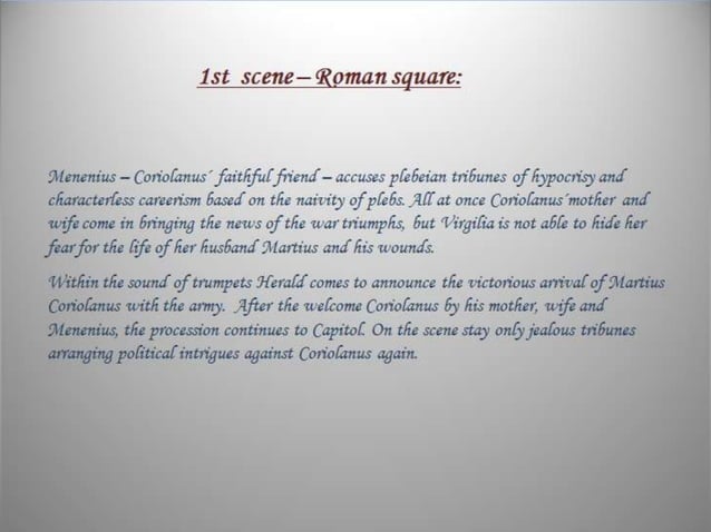 Coriolanus en2 | PPSX