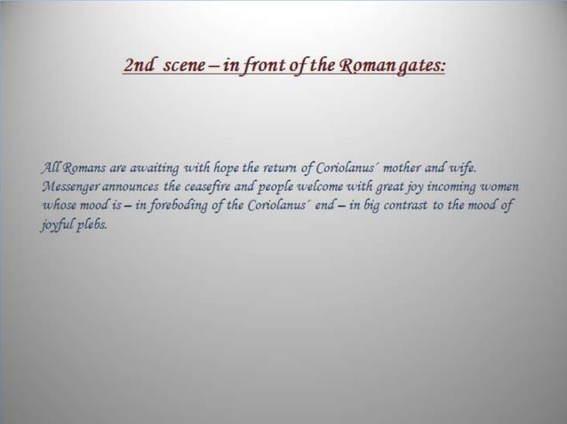 Coriolanus en2 | PPSX