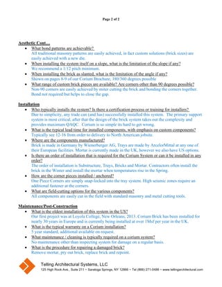 Corium q&a 2020 | PDF