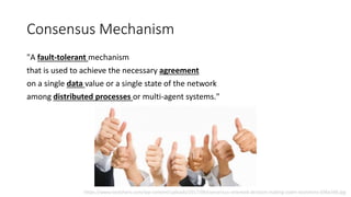 Overview of Blockchain Consensus Mechanisms | PPTX