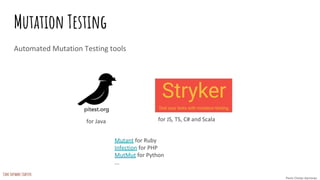 Approval Testing & Mutation Testing - Cork Software Crafters - June ...
