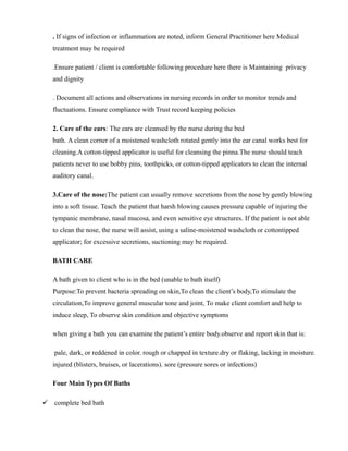 Patient hygiene | DOC | Oral care | Personal Care