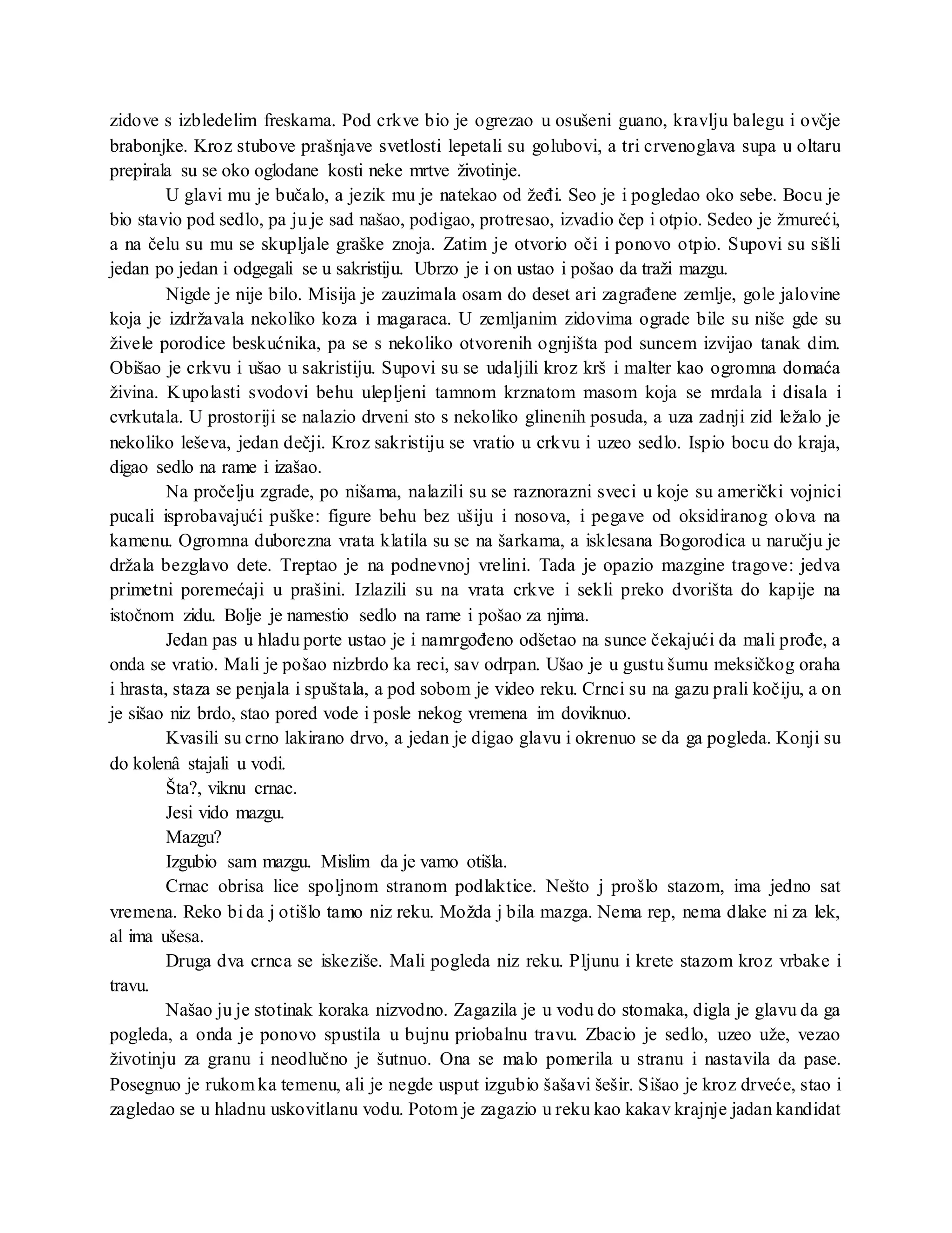 Cormac mc carthy krvavi meridijan | PDF