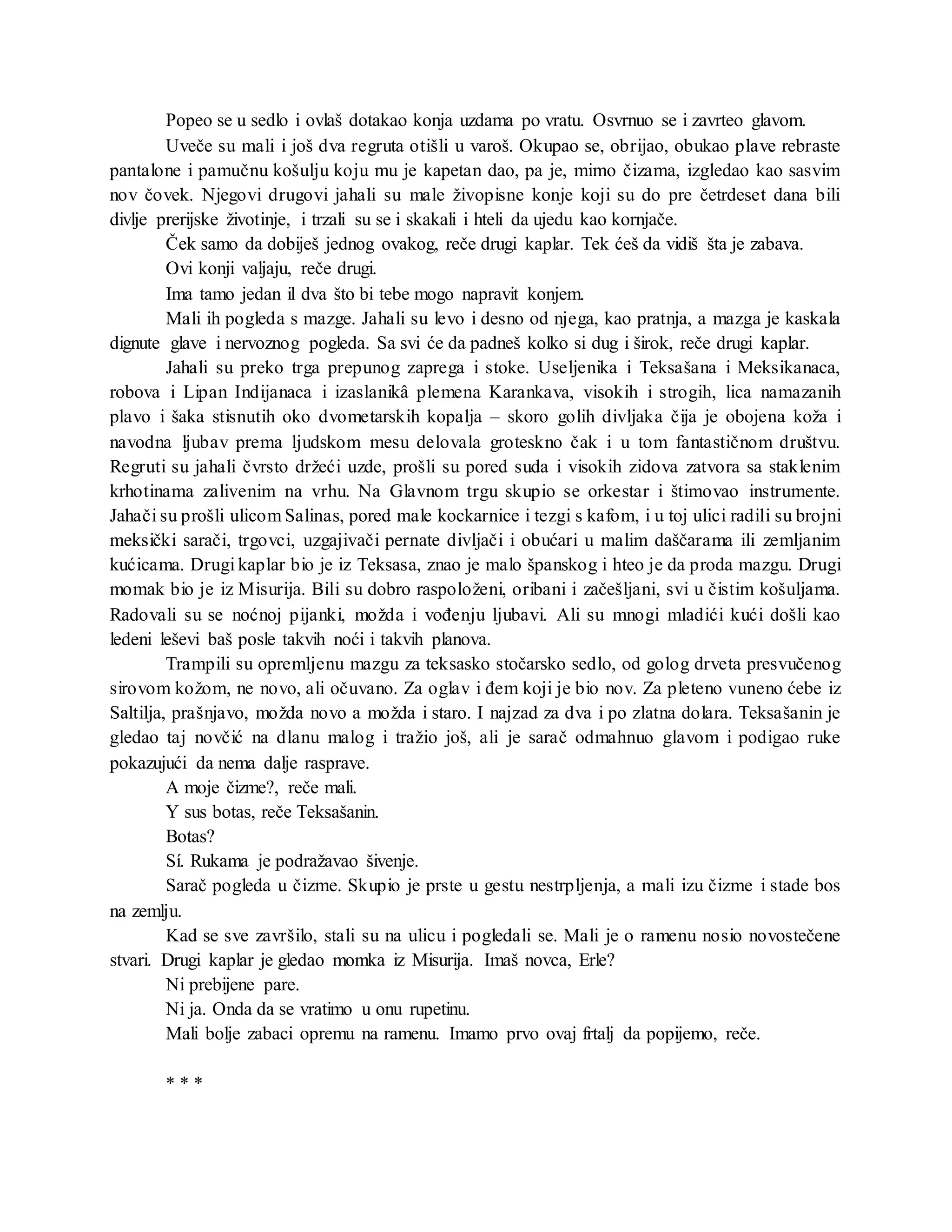 Cormac mc carthy krvavi meridijan | PDF