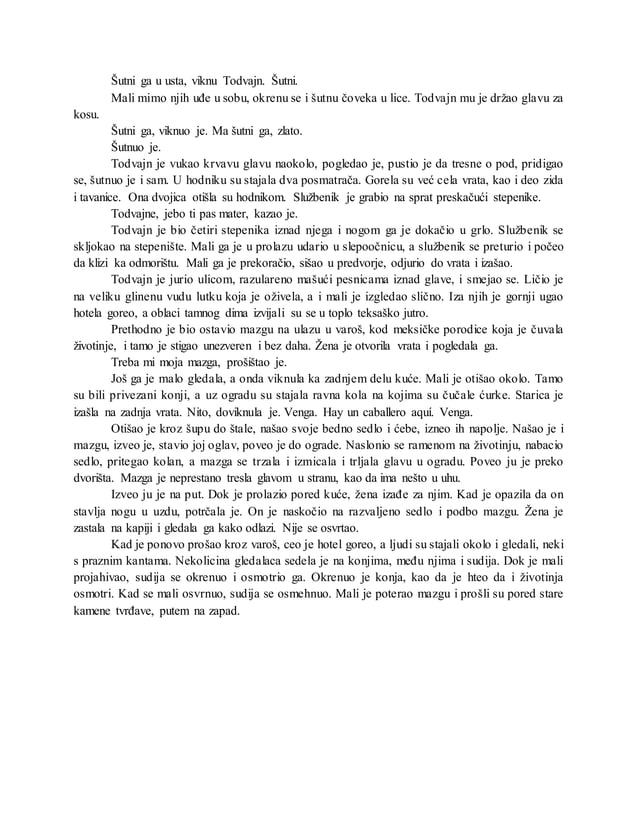 Cormac mc carthy krvavi meridijan | PDF