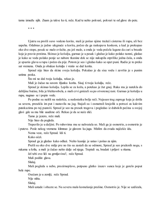 Cormac mc carthy krvavi meridijan | PDF