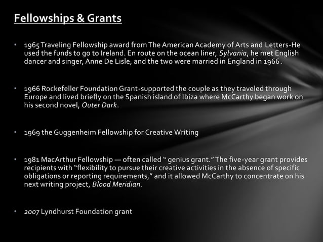 Cormac Mccarthy author presentation | PPTX