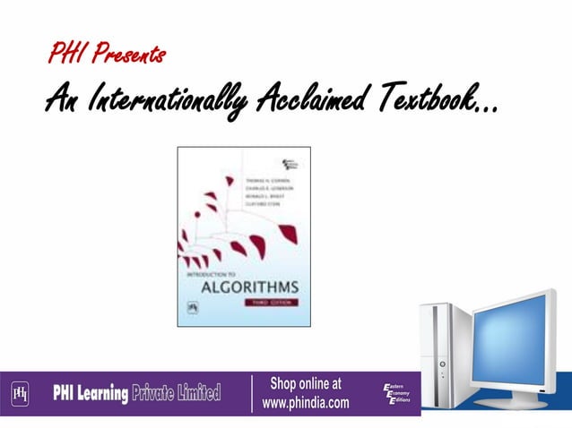 INTRODUCTION TO ALGORITHMS Third Edition | PPT INTRODUCTION TO ALGORITHMS Third Edition | PPT