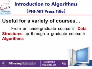 INTRODUCTION TO ALGORITHMS Third Edition | PDF | Secondary Education | Education