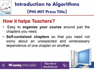 INTRODUCTION TO ALGORITHMS Third Edition | PDF | Secondary Education | Education