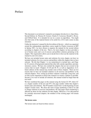 Cormen Solutions and analysis of data structures ans practical ...