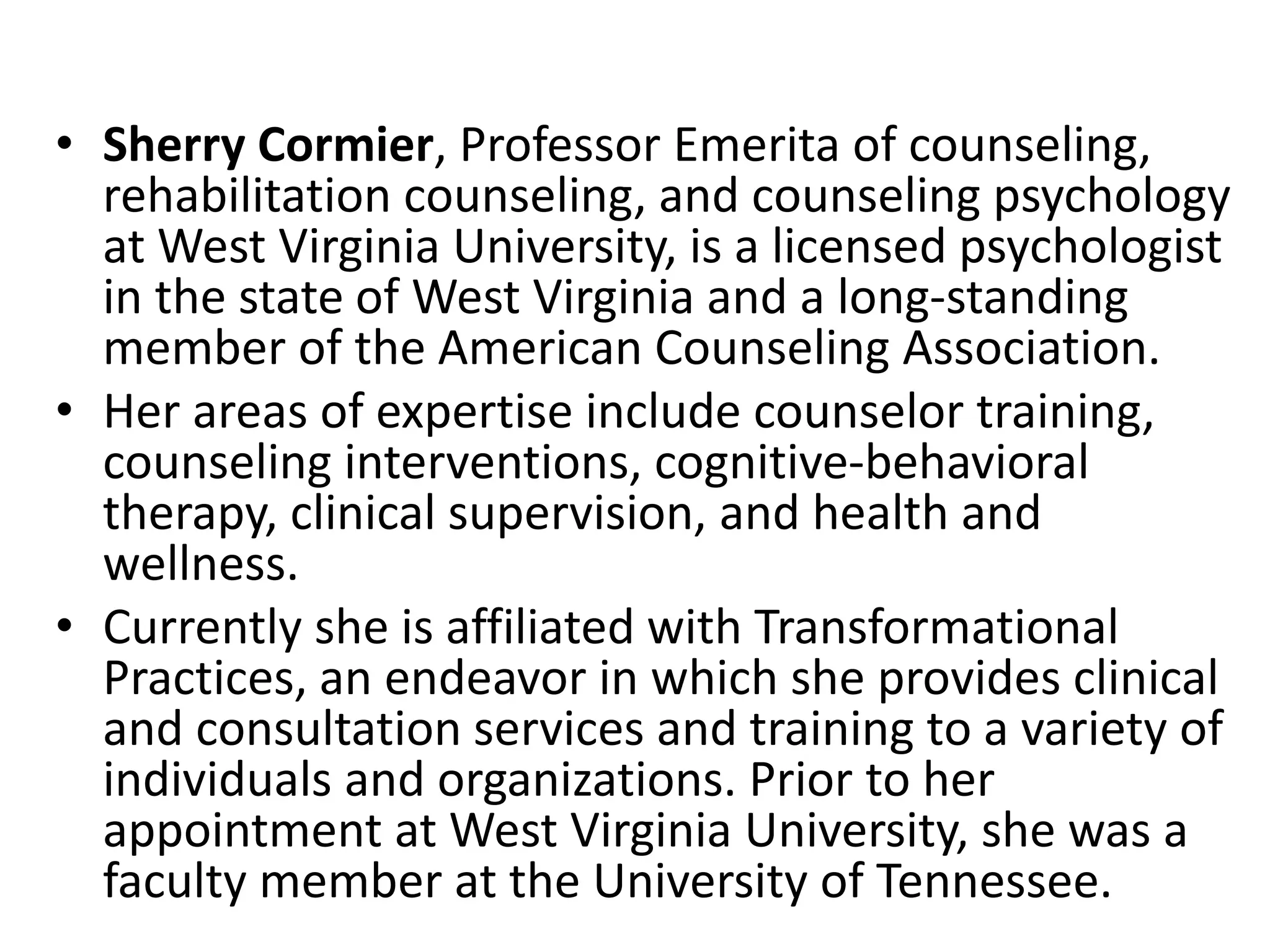 Cormier.pptx process of Counselling theory and understanding | PPTX