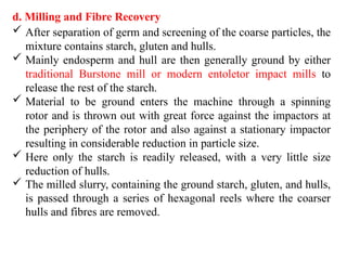 Corn milling process (equation involved janana hha ) | PPT