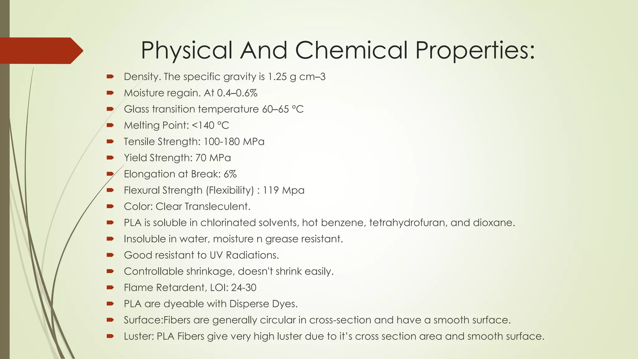 Corn and Aromatic Polyester fibers | PPTX