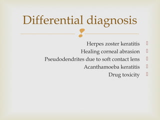 Diseases of the Cornea | PPT