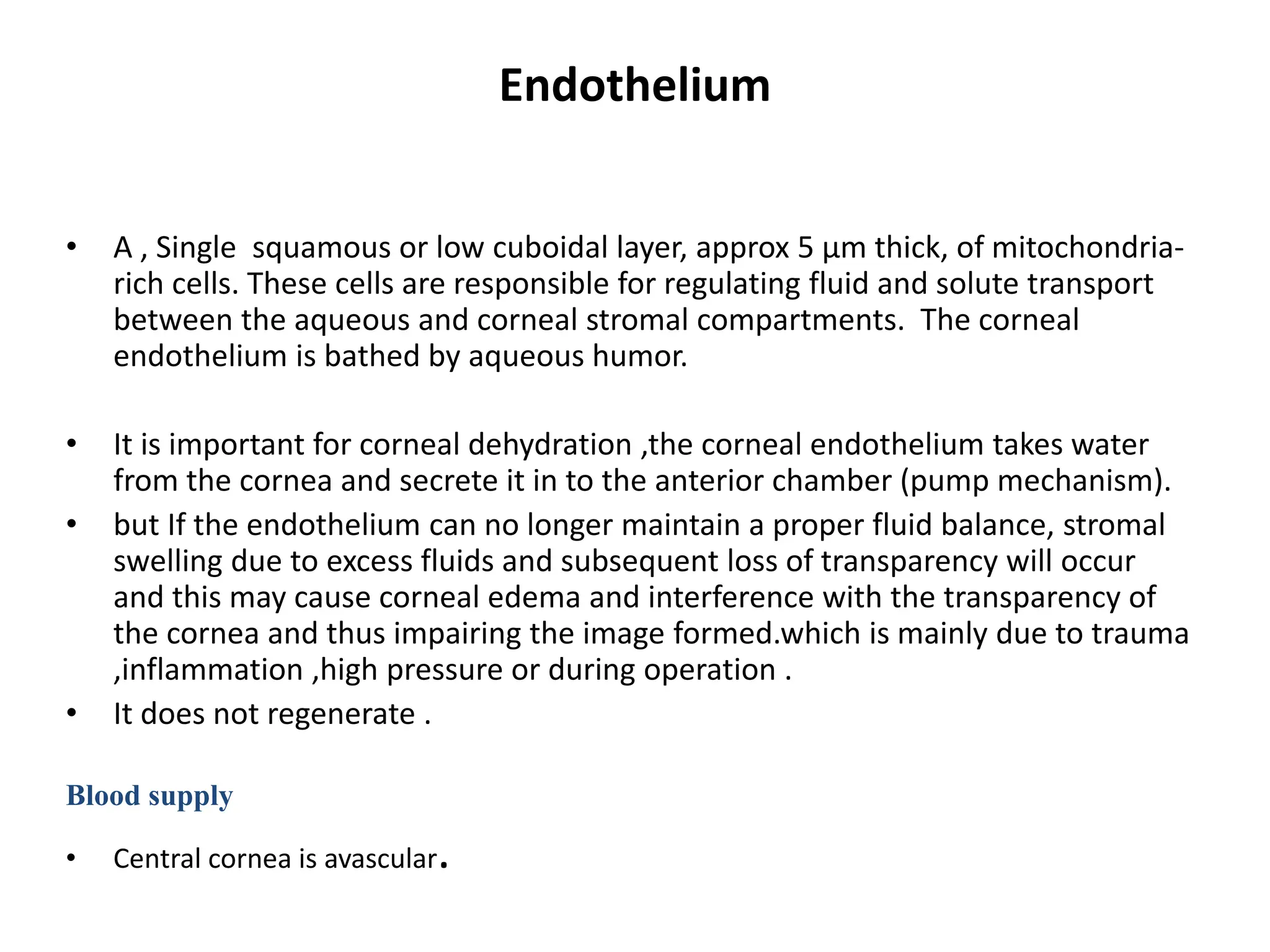 CORNEA.anatomy of cornea .ophthalmology lecture | PPT