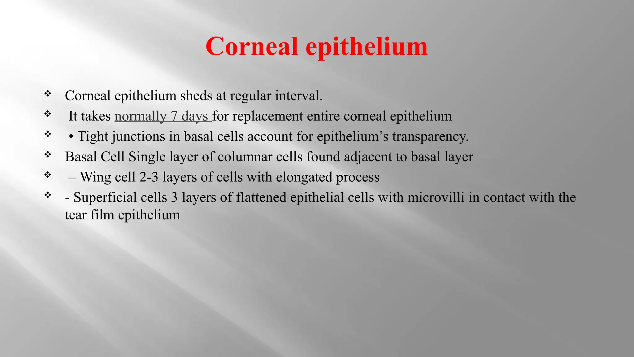 cornea.pptx applied anatomy, dimensions,layers, blood supply, nerve ...