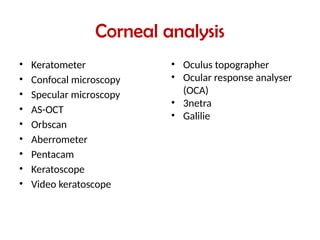 ANATOMY OF CORNEA CLINICAL FEATURES .ppt