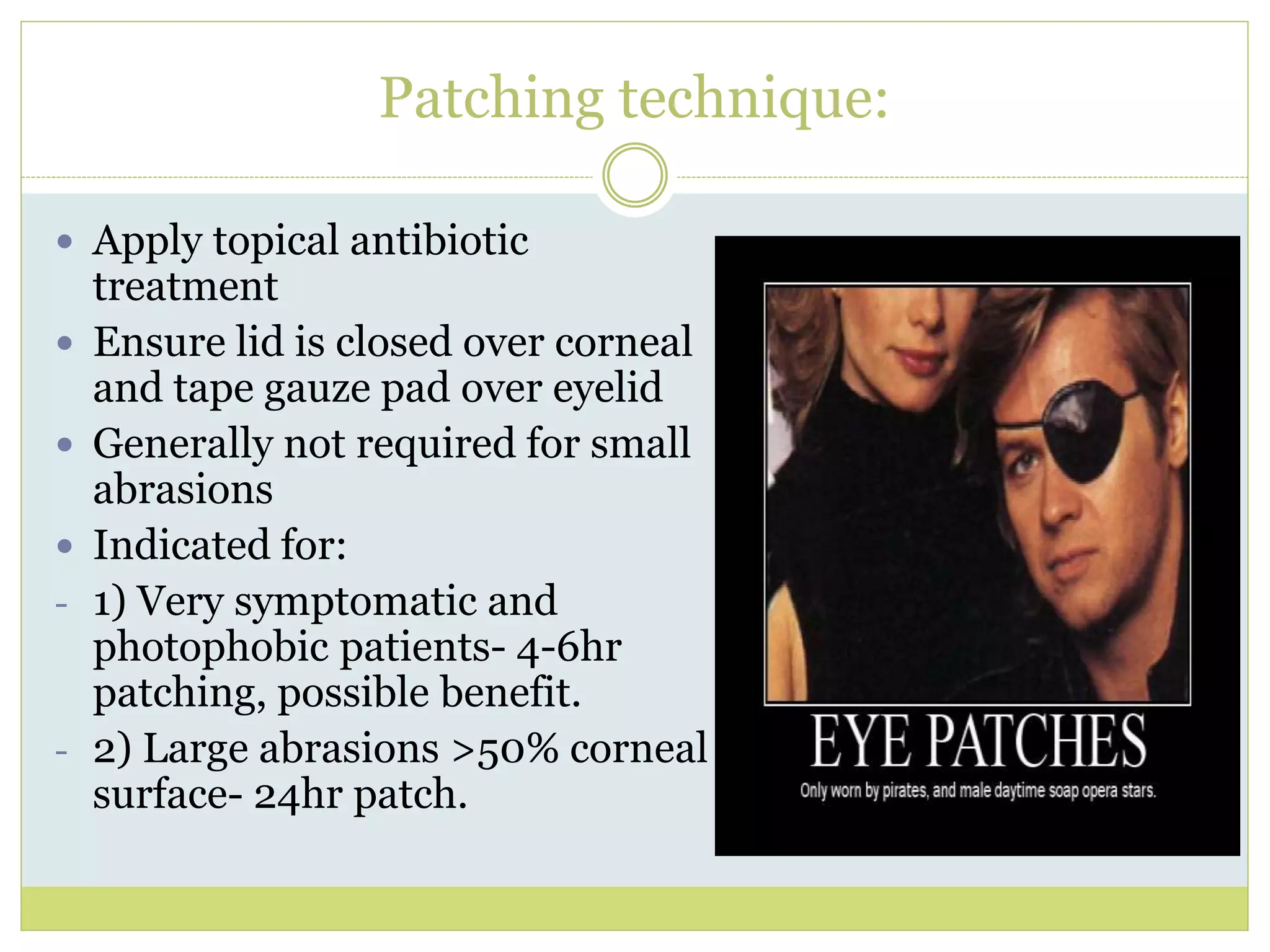 Corneal abrasions and f bs | PPTX