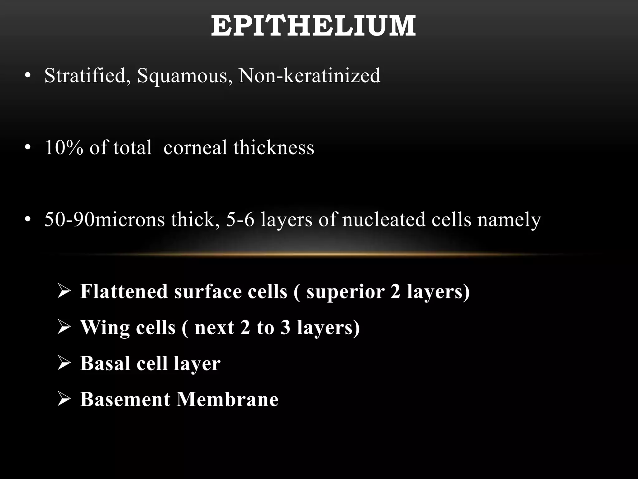 Corneal anatomy and physiology 2 | PPTX