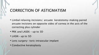 CORNEAL AND REFRACTIVE SURGERY | PPTX