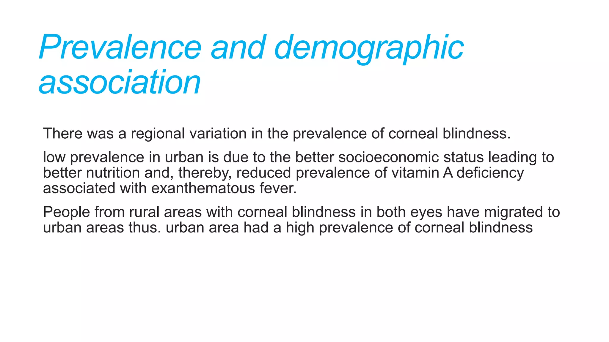 Corneal blindness in a southern indian population [autosaved] | PPTX
