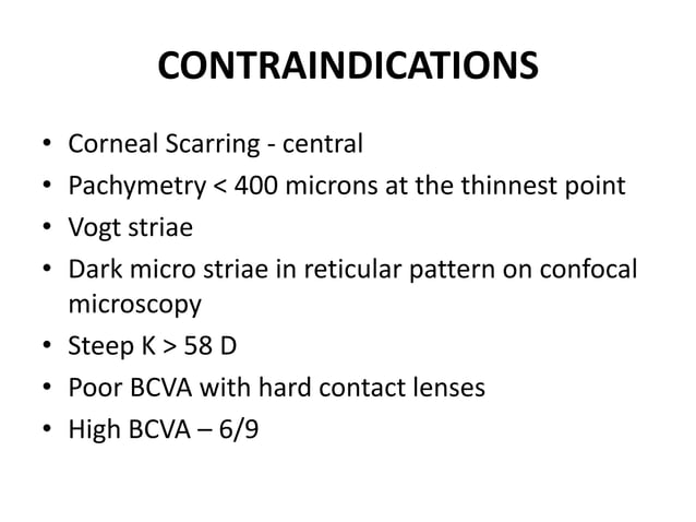 Corneal collagen cross linking | PPTX | Eye and Vision Conditions ...