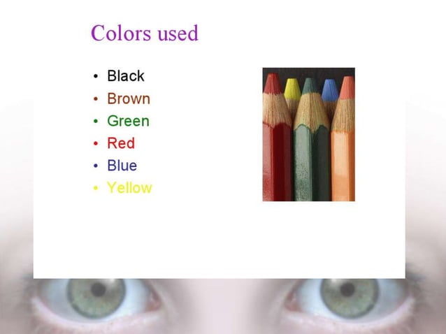 Eye colour coding | PPTX