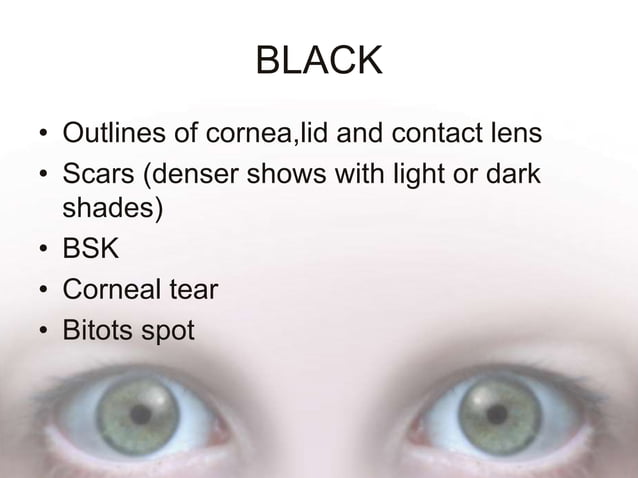 Eye colour coding | PPTX