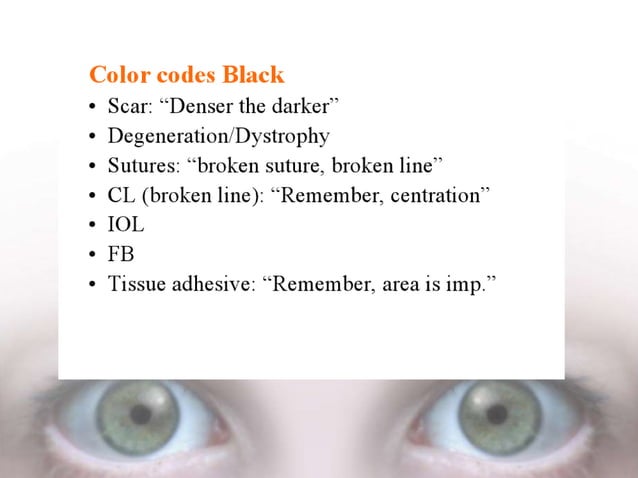 Eye colour coding | PPTX