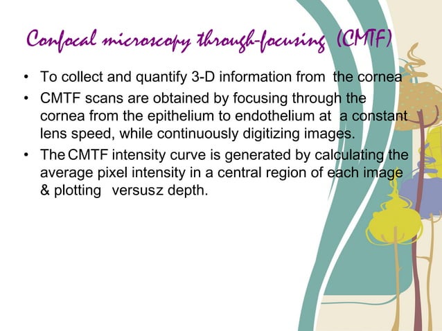 Corneal confocal microscopy | PPT