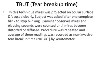 Corneal curvature | PPTX