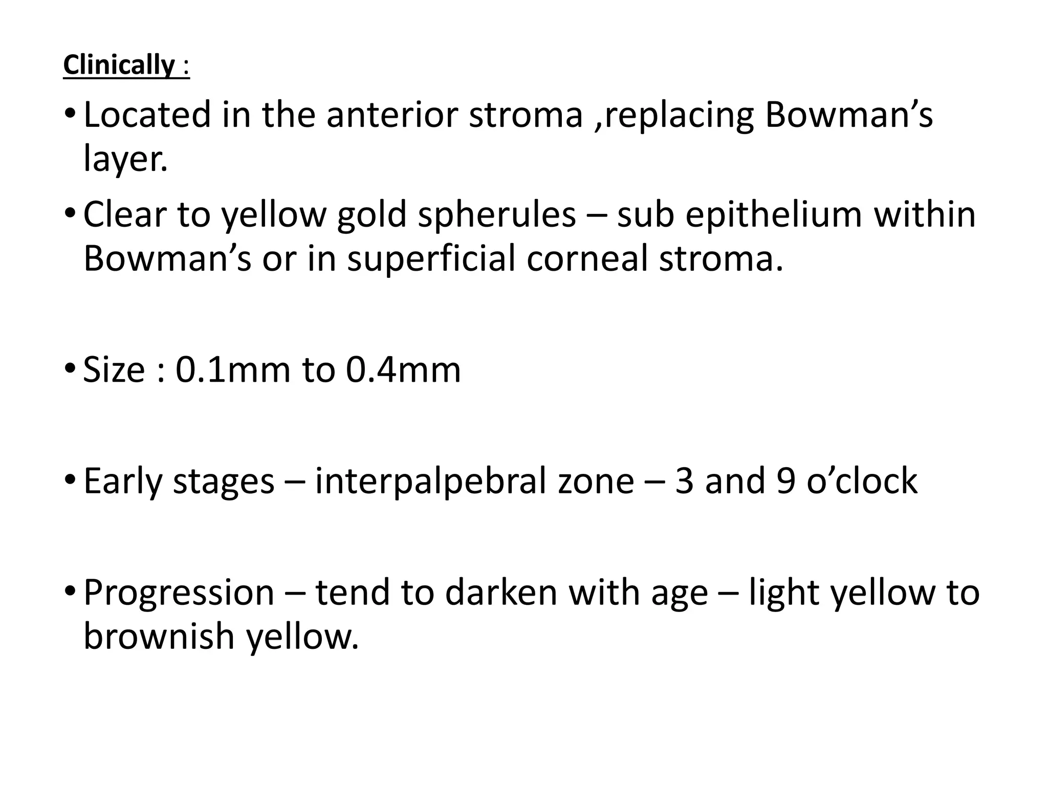Corneal Degenerations - Dr Arnav Saroya | PPTX