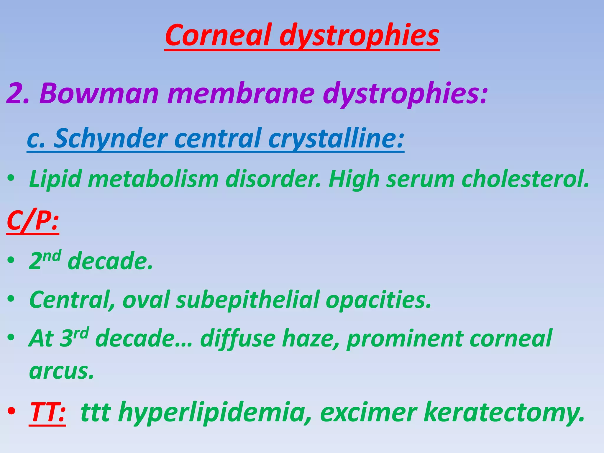 Corneal degeneration dystrophies | PPTX