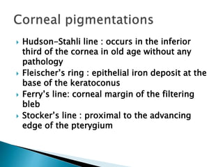 Corneal degenerations | PPTX