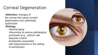 Corneal disorders part 2 | PPT