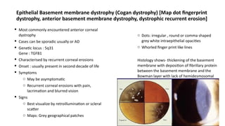 corneal dystrophy pathogenesis and types | PPTX