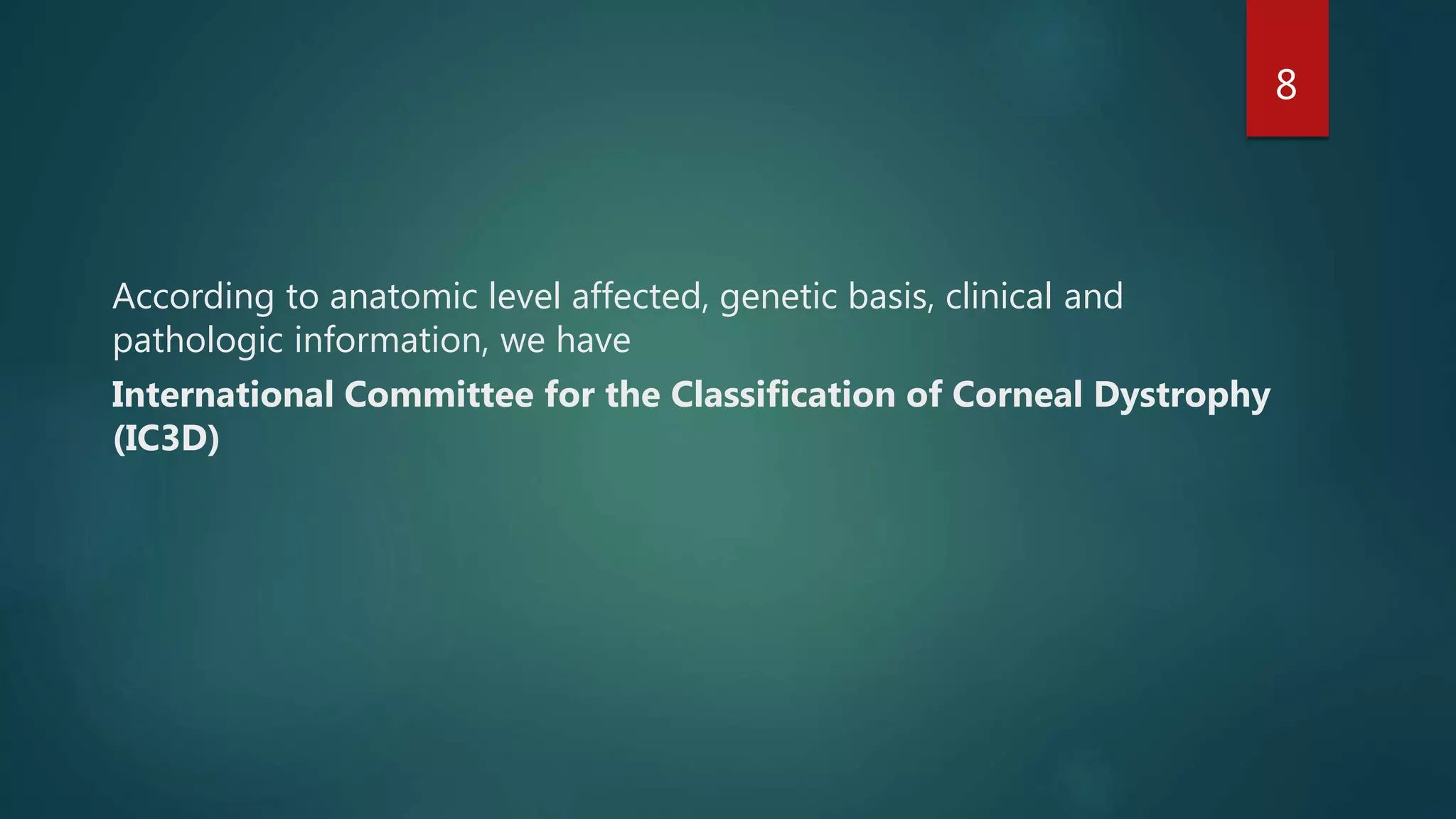 Corneal dystrophies | PPTX