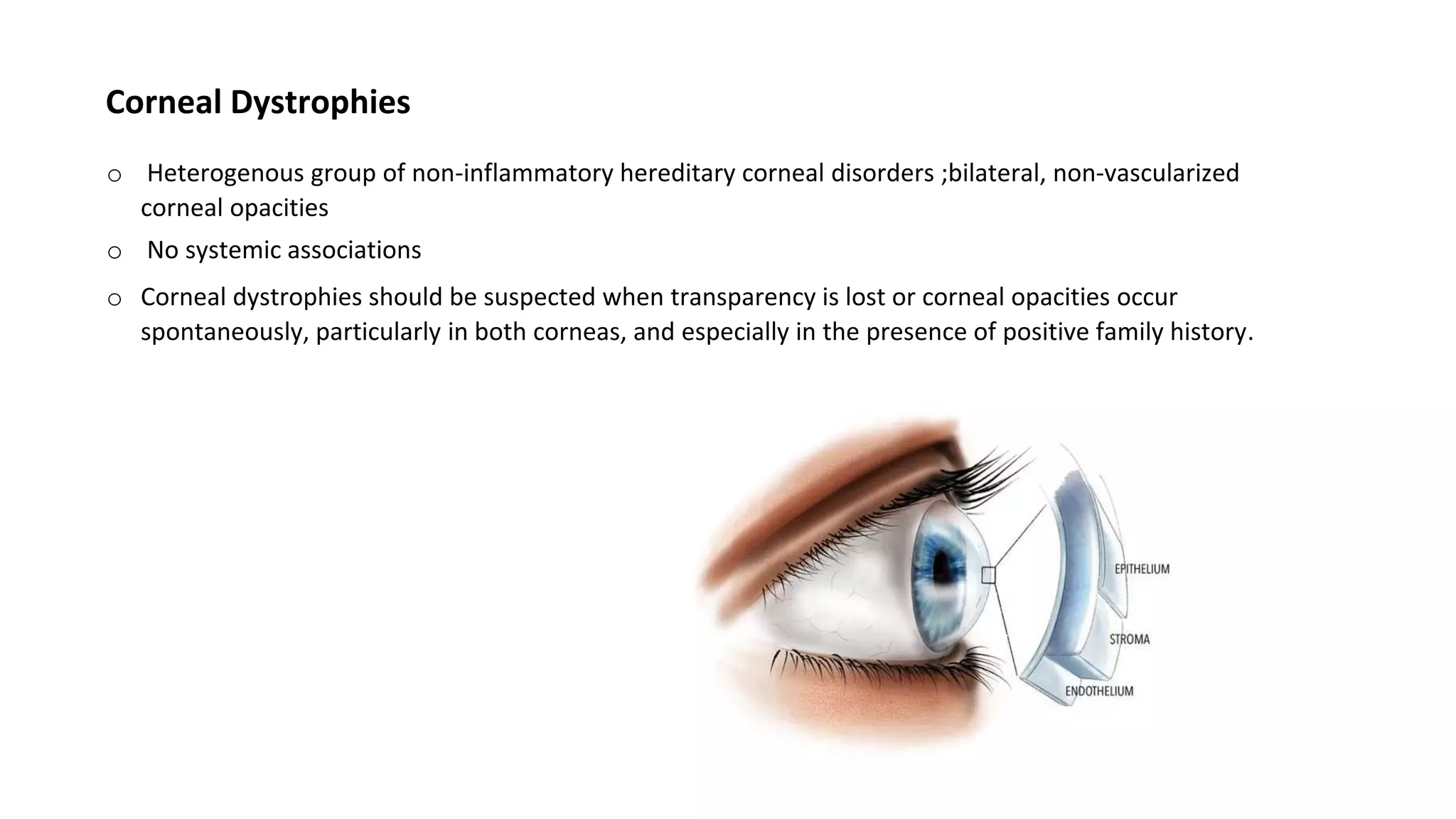 Corneal Dystrophy | PPTX