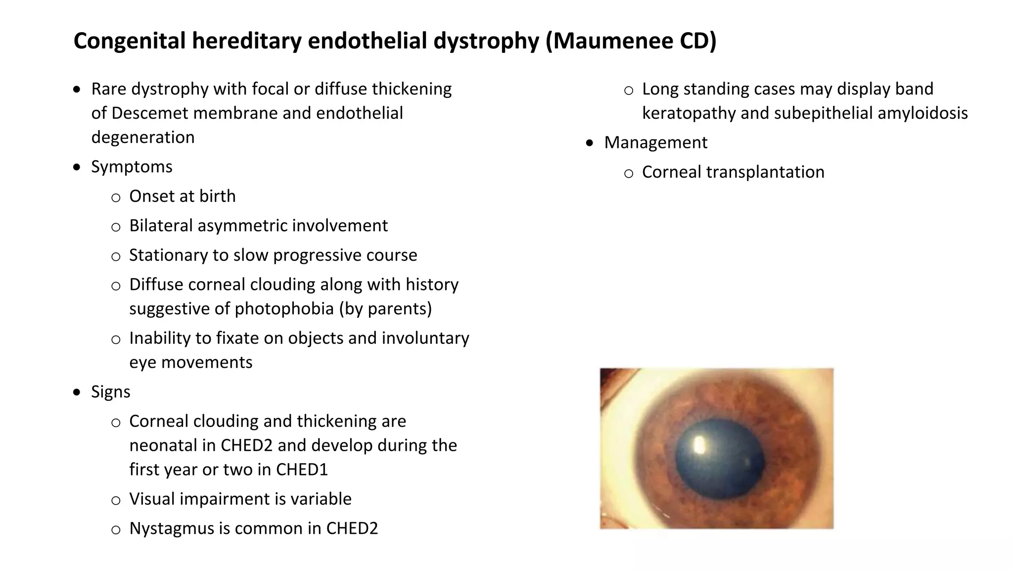 Corneal Dystrophy | PPTX