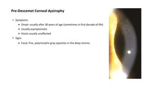 Corneal Dystrophy | PPTX
