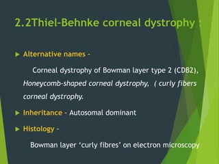 Corneal dystrophy by_dr.adnan | PPT