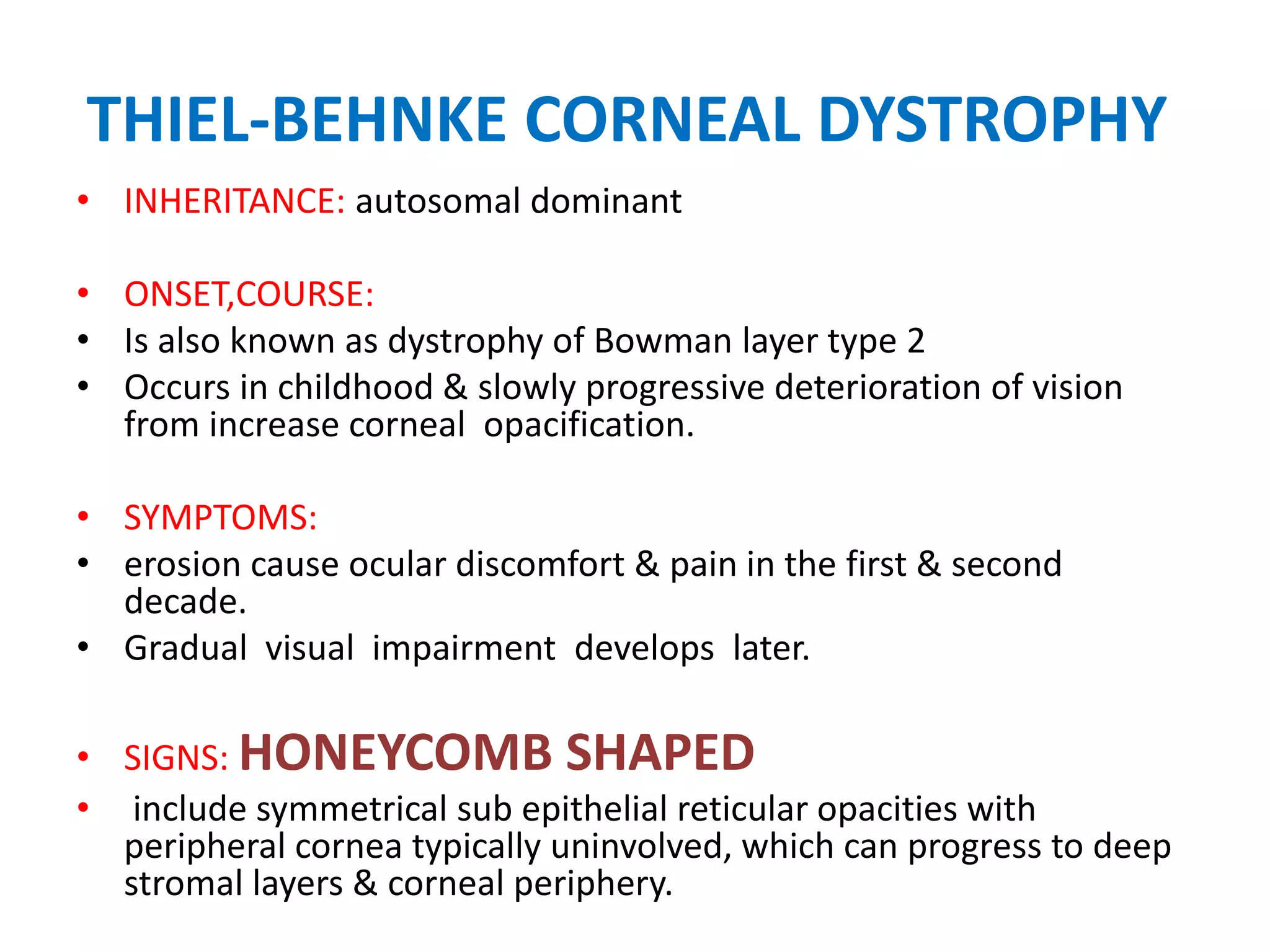 Corneal dystrophy and degeneration | PPTX
